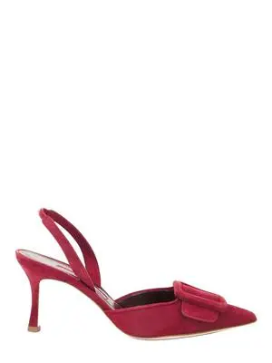 Manolo Blahnik Maysli Buckle-detail Pumps - Red