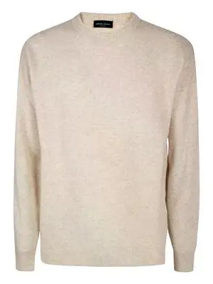 ROBERTO COLLINA Crew-neck Sweater - Neutrals