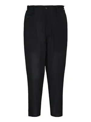 Yohji Yamamoto Silk Trousers - Black