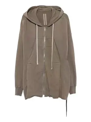 Rick Owens Ron Jumbo Peter Jacket In Black And Pearl - 30% Off