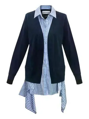 Monse Layered Cardigan - Blue