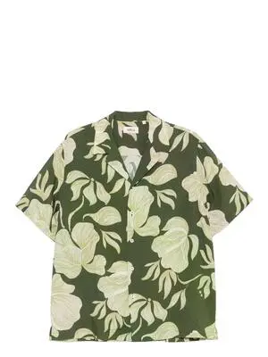 Altea Floral-print Short-sleeve Shirt - Green