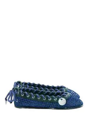 KIKO KOSTADINOV Lace-up Ballet Flats - Blue