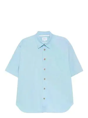 Norse Projects Short-sleeved Patch-pocket Shirt - Blue
