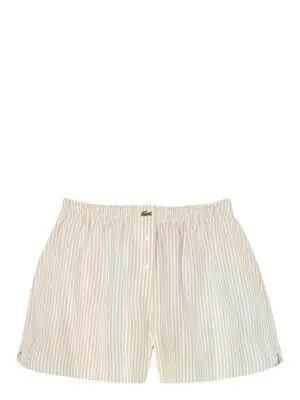 Lacoste Striped Shorts - Neutrals