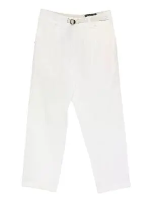 WHITE SAND Belted Trousers - Neutrals