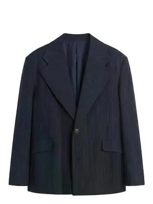 Séfr Bernard Pinstripe Blazer - Blue