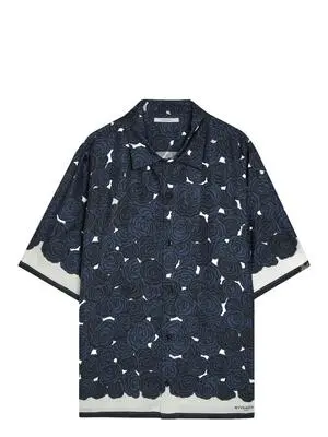 Givenchy Printed Silk Shirt - Navy