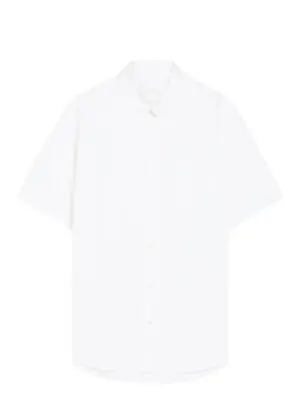 A.p.c. Jack Logo-embroidered Cotton Shirt - White