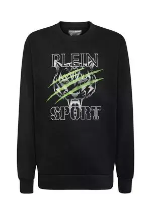 PLEIN SPORT Logo-print Sweatshirt - Black