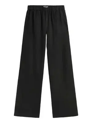 ECOALF Drawstring Wide-leg Trousers - Black