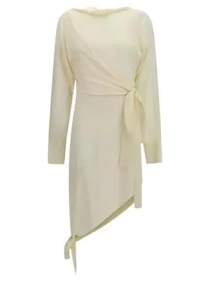 FRANCESCO MURANO Chemisier Wrap-style Dress - Neutrals