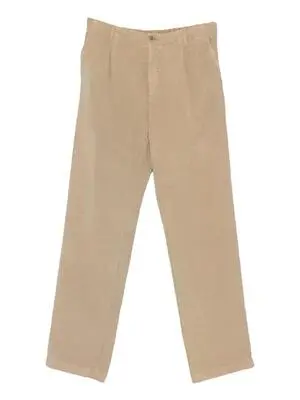 120% Lino Belted Pleated Trousers - Neutrals