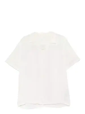 120% Lino Short-sleeved Camp-collar Shirt - Neutrals