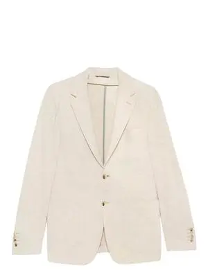 Canali Single-breasted Pocket Blazer - Neutrals