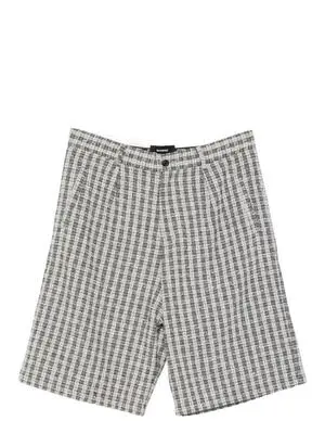 NAHMIAS Check Pattern Shorts - Black