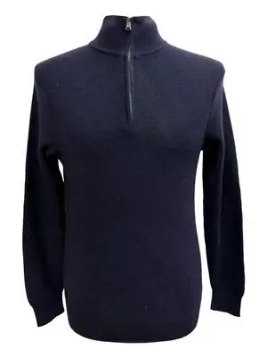 Ralph Lauren Purple Label Quarter-zip Sweater - Blue
