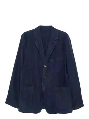 Aspesi Samuraki Pocket Single-breasted Blazer - Blue