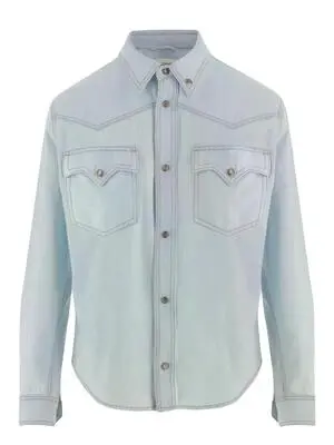 Versace Chambray Denim Shirt - Blue