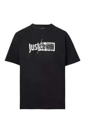 Just Cavalli Logo-print T-shirt - Black