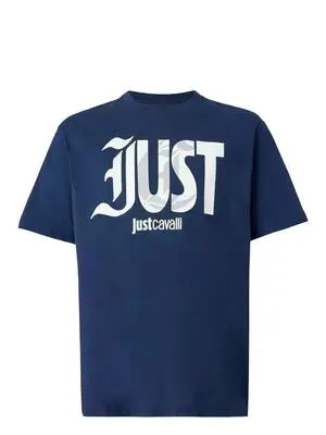 Just Cavalli Logo-print T-shirt - Blue