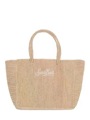 MC2 SAINT BARTH Raffia Shoulder Bag - Neutrals