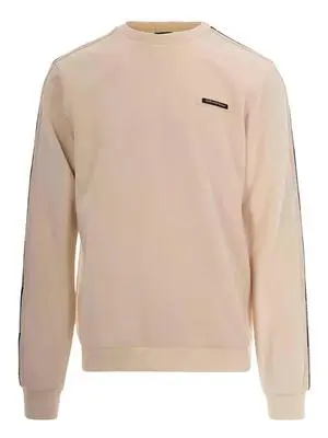 EA7 Logo-patch Sleeve-tape Sweater - Neutrals