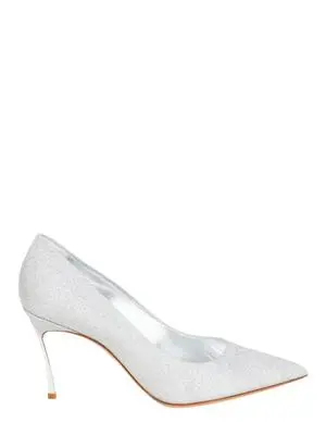 Casadei Glitter Pointed-toe Pumps - Silver