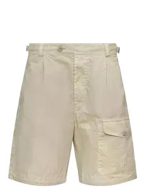 C.P. COMPANY Fili Wax Pleated Cargo Shorts - Neutrals