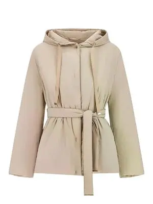 Herno Belted Hooded Parka - Neutrals