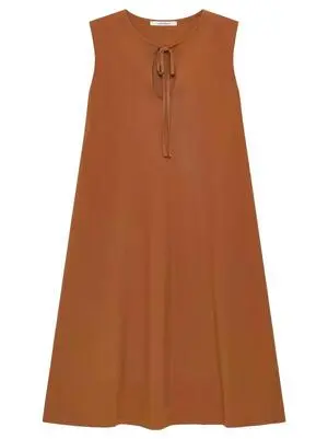 Malìparmi Keyhole Detail A-line Dress - Brown