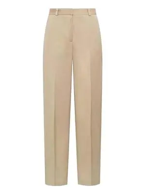 Malìparmi Pressed-crease Straight-leg Trousers - Neutrals