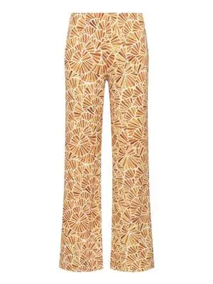 Malìparmi Graphic-print Trousers - Neutrals