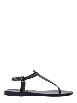 ANCIENT GREEK SANDALS Lito Buckle-Fastening Sandals Black