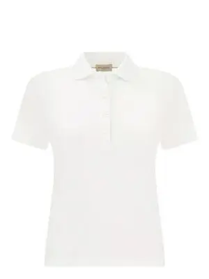 Paul & Shark Supima® Short-sleeve Polo Shirt - White