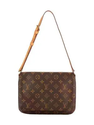 LOUIS VUITTON Louis Vuitton Musette Tango Monogram Shoulder Bag Brown