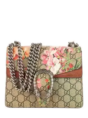 Gucci Dionysus Gg Blooms Mini Shoulder Bag - Neutrals