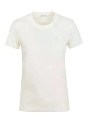 Moncler Logo-patch T-shirt - Neutrals