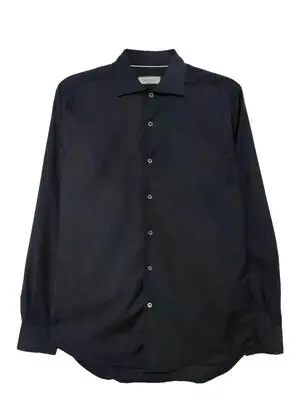 Canali Button-down Wool Shirt - Blue
