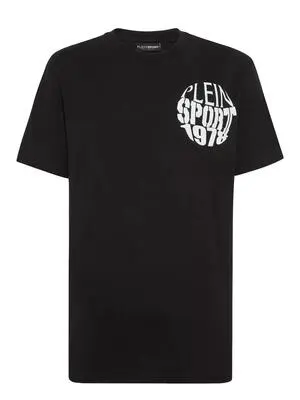 PLEIN SPORT Logo-print Cotton T-shirt - Black