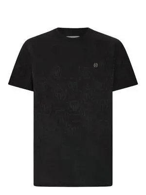 Philipp Plein Monogram-patterned T-shirt - Black