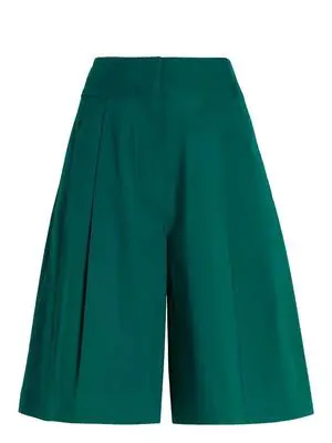 Proenza Schouler White Label Clio Pleated Shorts - Green