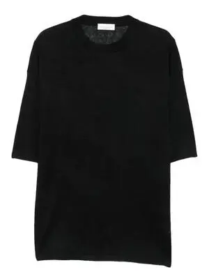 ROBERTO COLLINA Short-sleeve Sweater - Black