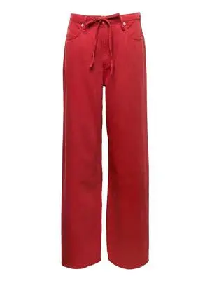 Rag & Bone Phoebe Wide-leg Jeans - Red