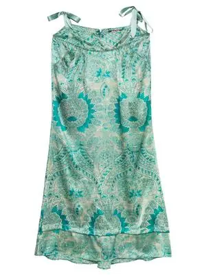 Roberto Cavalli 2000s Floral-print Silk Midi Dress - Blue