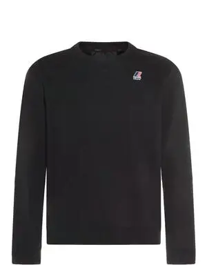 K-WAY Logo-patch Sweater - Blue