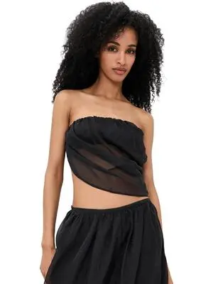 Lioness Intuition Strapless Top - Noir