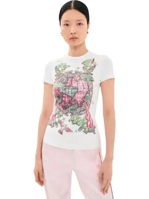 Off-White Dream World Slim Tee - White/black