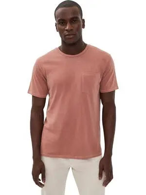 Rag & Bone Garment Dye Classic Pocket Tee - Copper