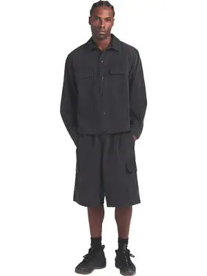 SKIMS Relaxed Shirt | Black | | Woven - Onyx